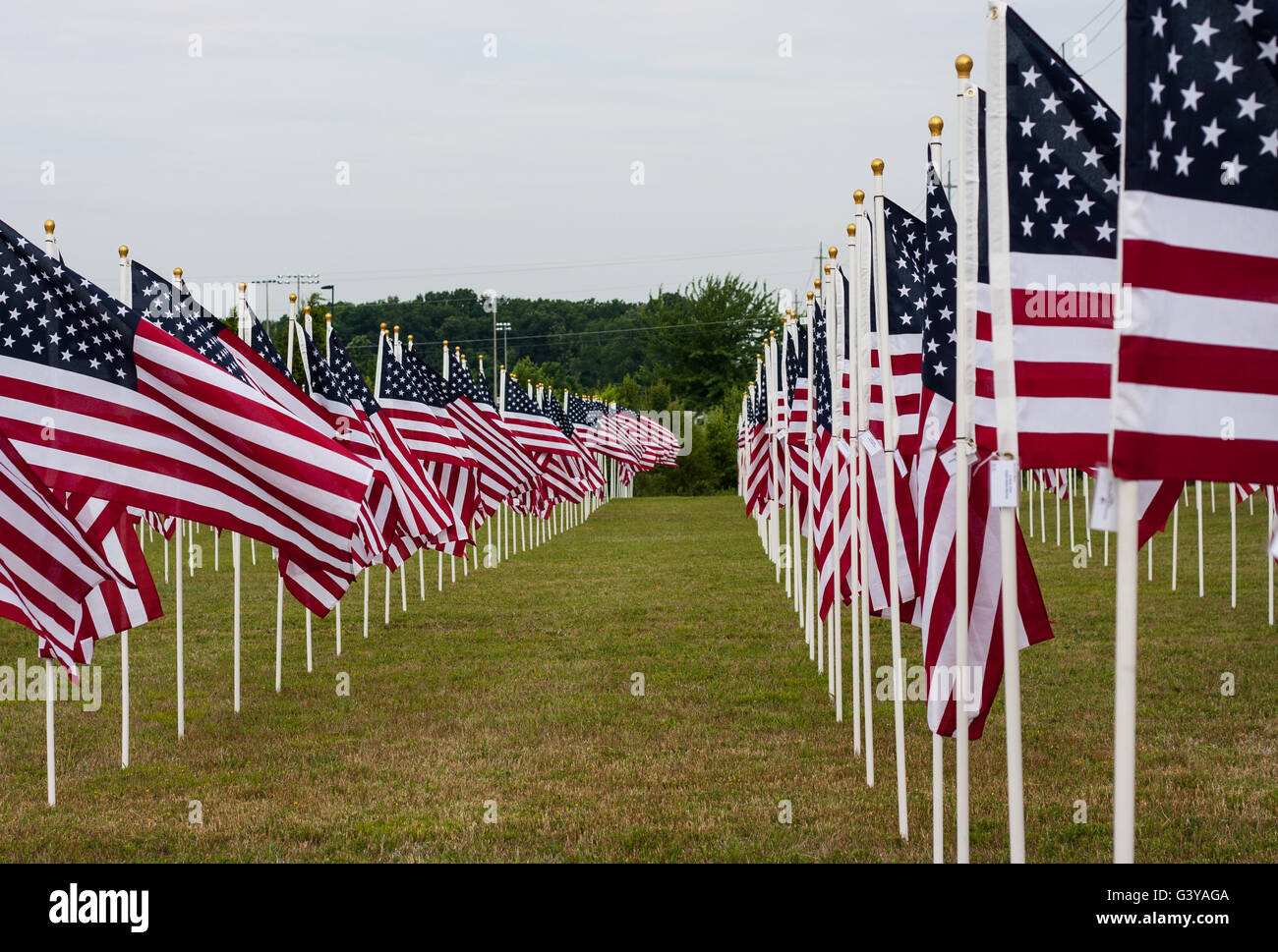 Ceremonial american flags hi-res stock photography and images - Alamy