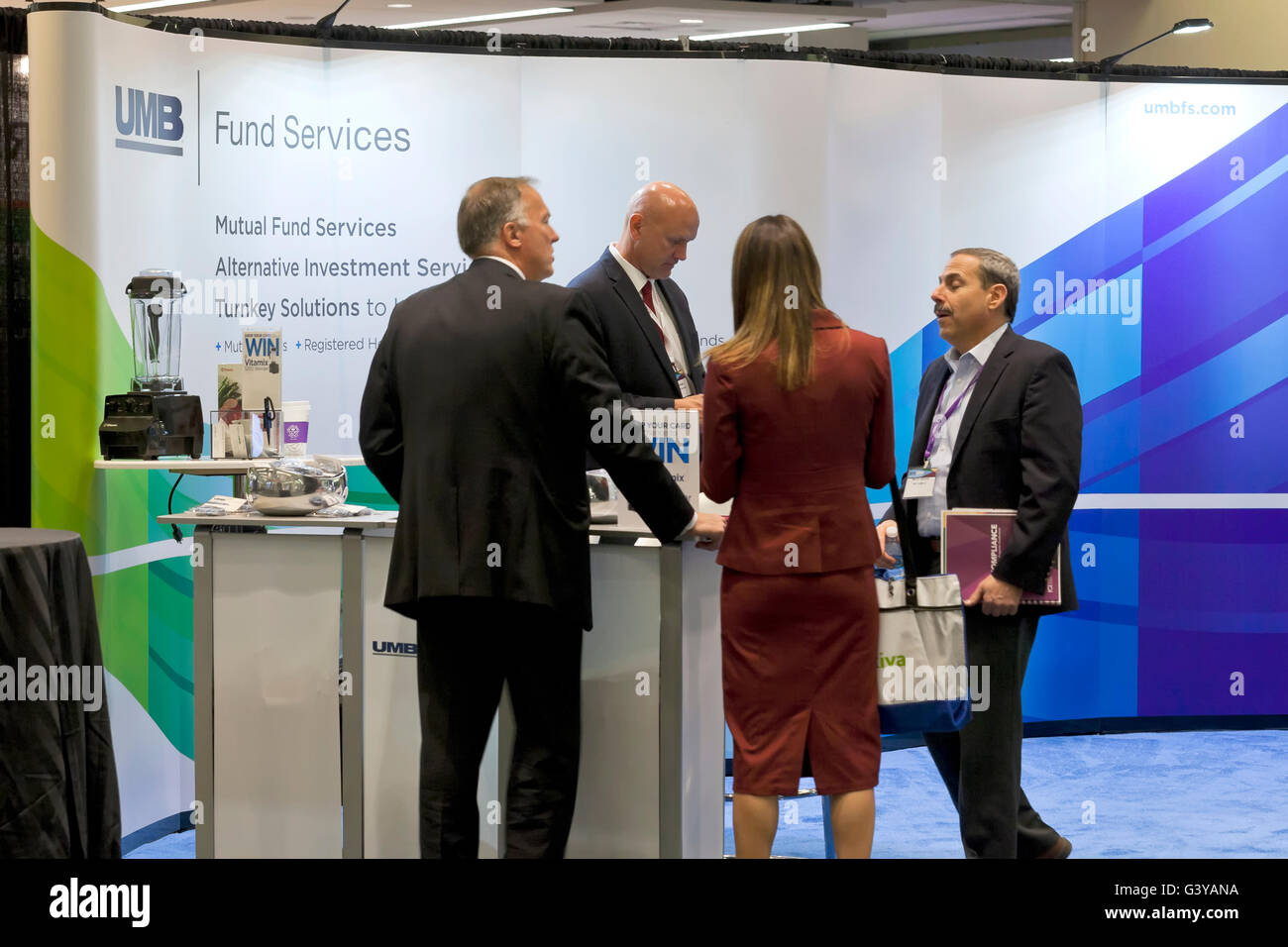 UMB bank booth at business expo - USA Stock Photo - Alamy