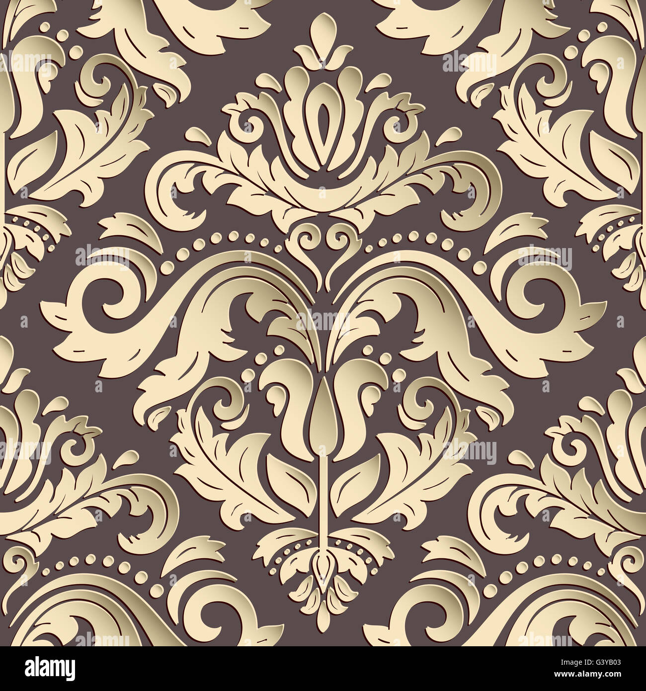 Seamless Wallpaper in the Style of Baroque Stock Photo - Alamy