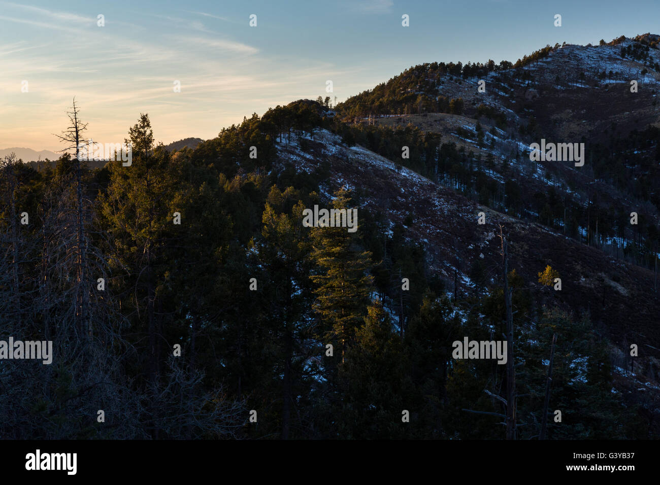 Snow coats the higher elevations of the Huachuca Mountains and other ...