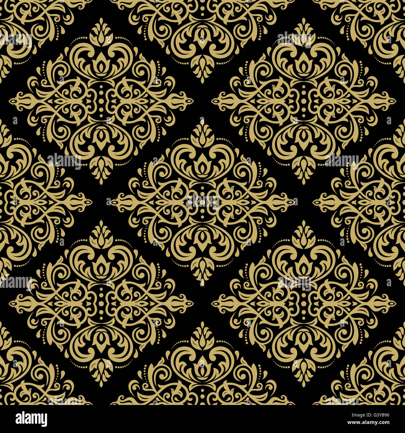Seamless Wallpaper in the Style of Baroque Stock Photo - Alamy