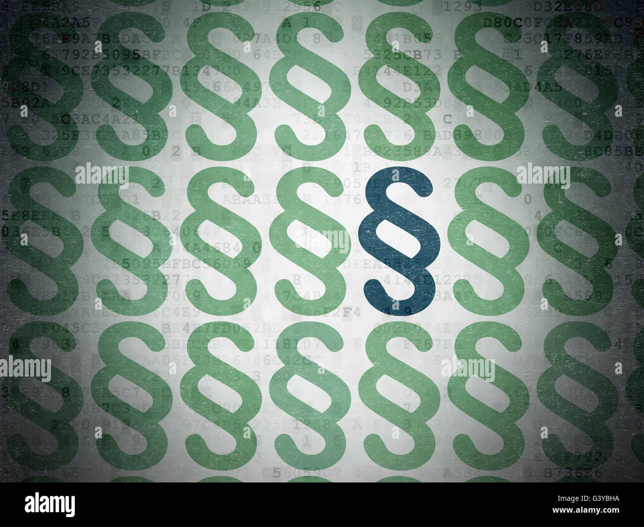 Law concept: paragraph icon on Digital Data Paper background Stock ...