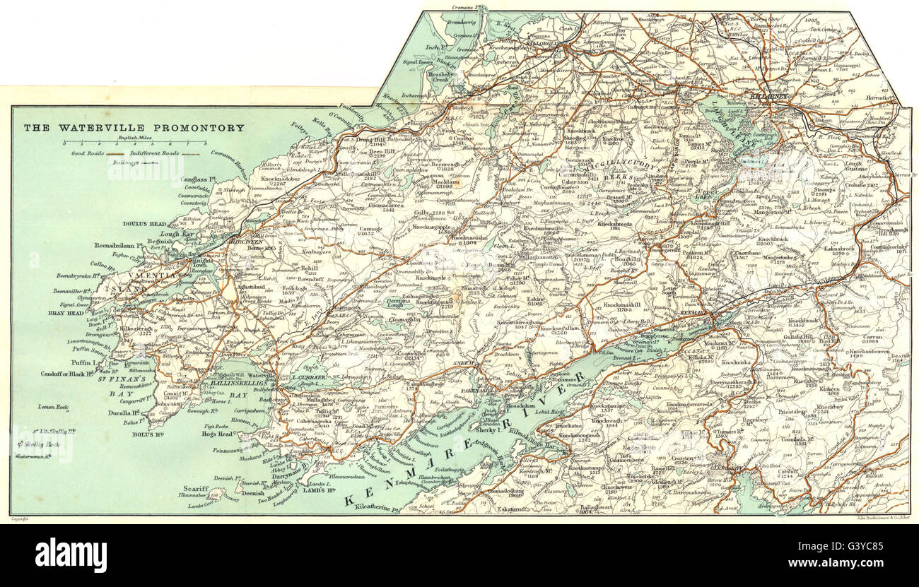 Map of waterville hi-res stock photography and images - Alamy