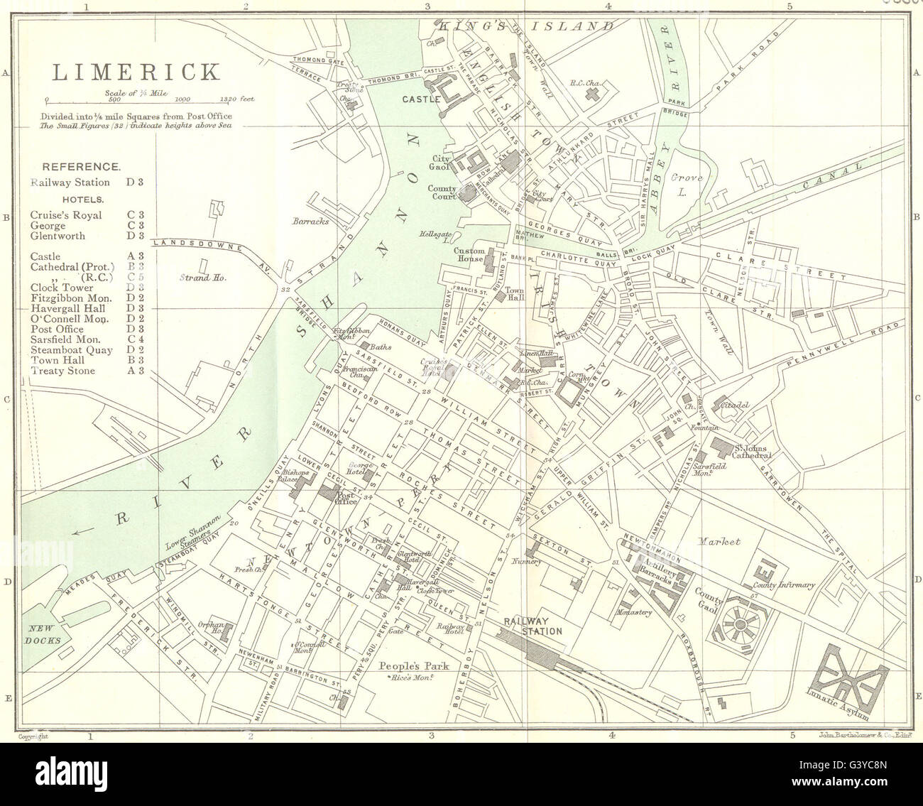 Limerick Map Stock Photos & Limerick Map Stock Images - Alamy