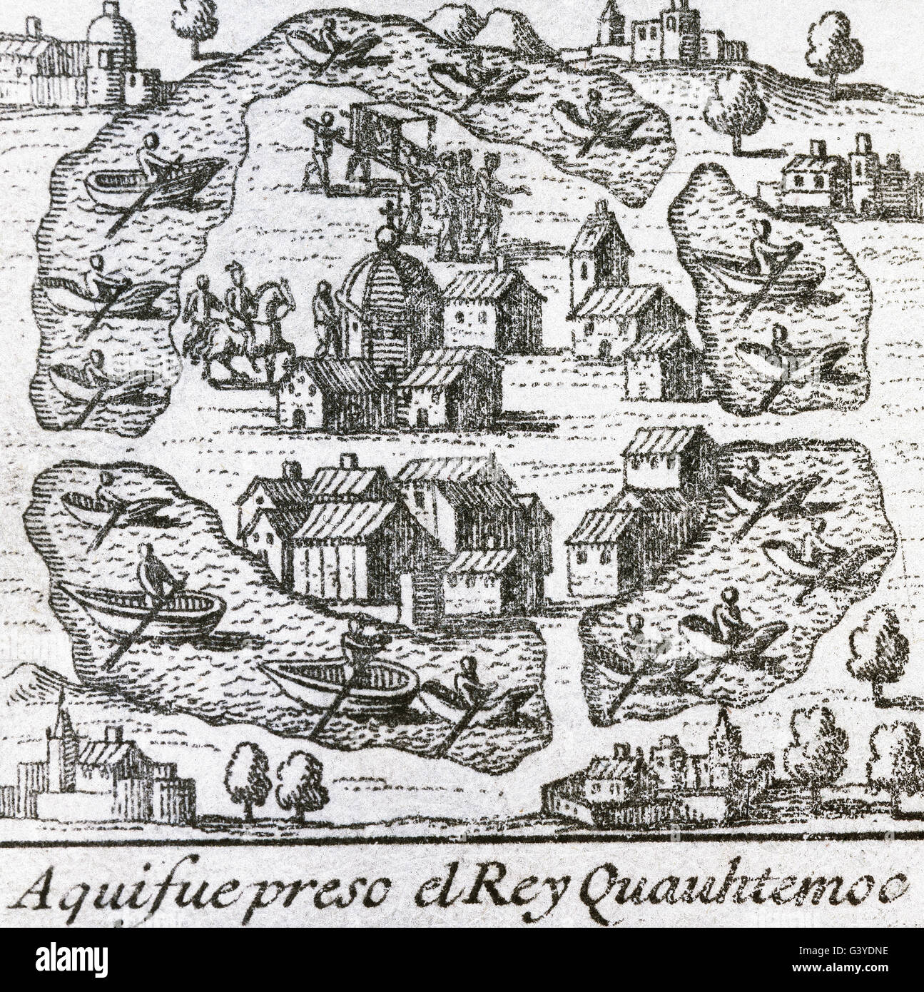 Conquista de mexico tenochtitlan hi-res stock photography and images ...