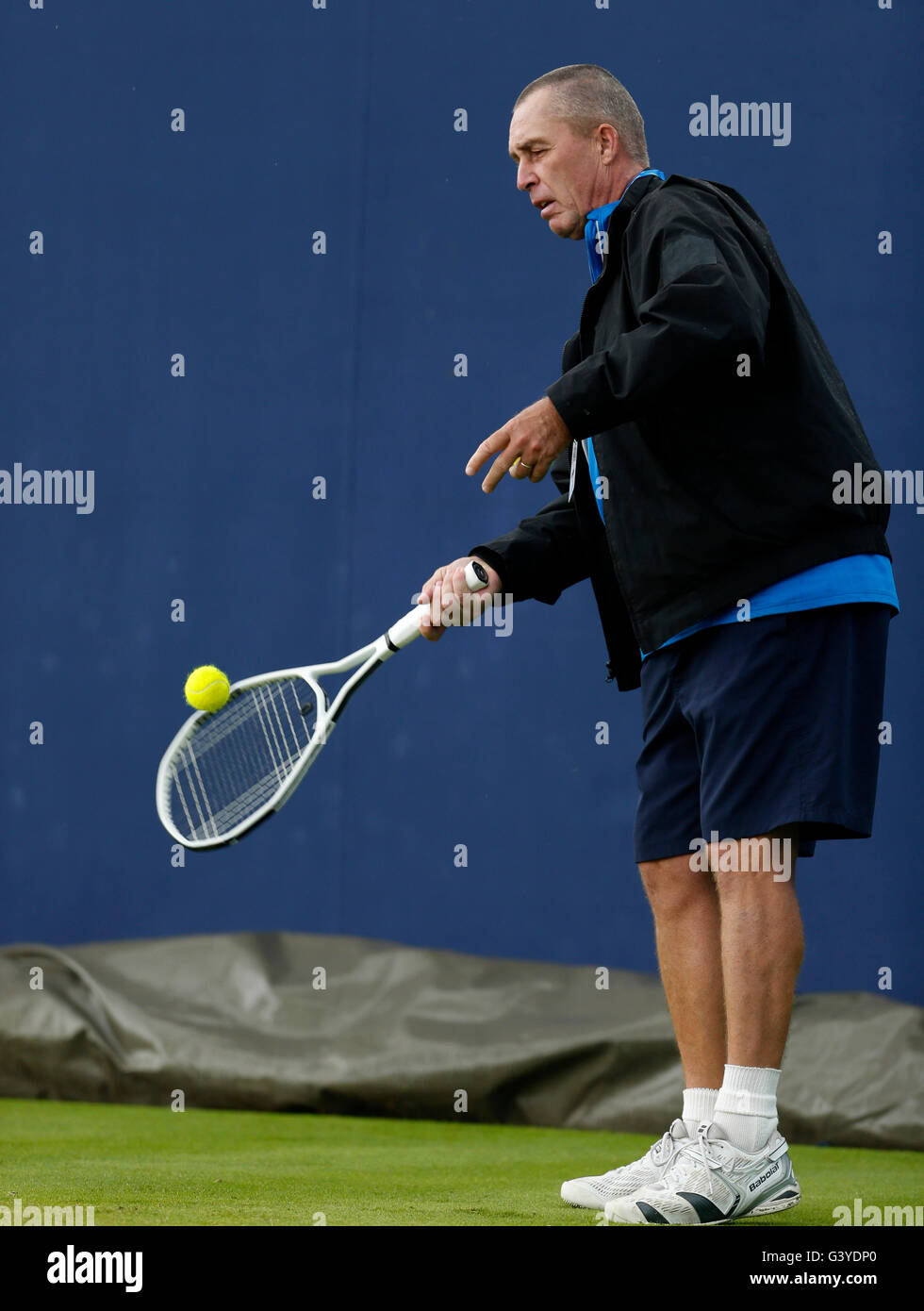 Tennis coach Ivan Lendl during a practice session with Great Britain's ...