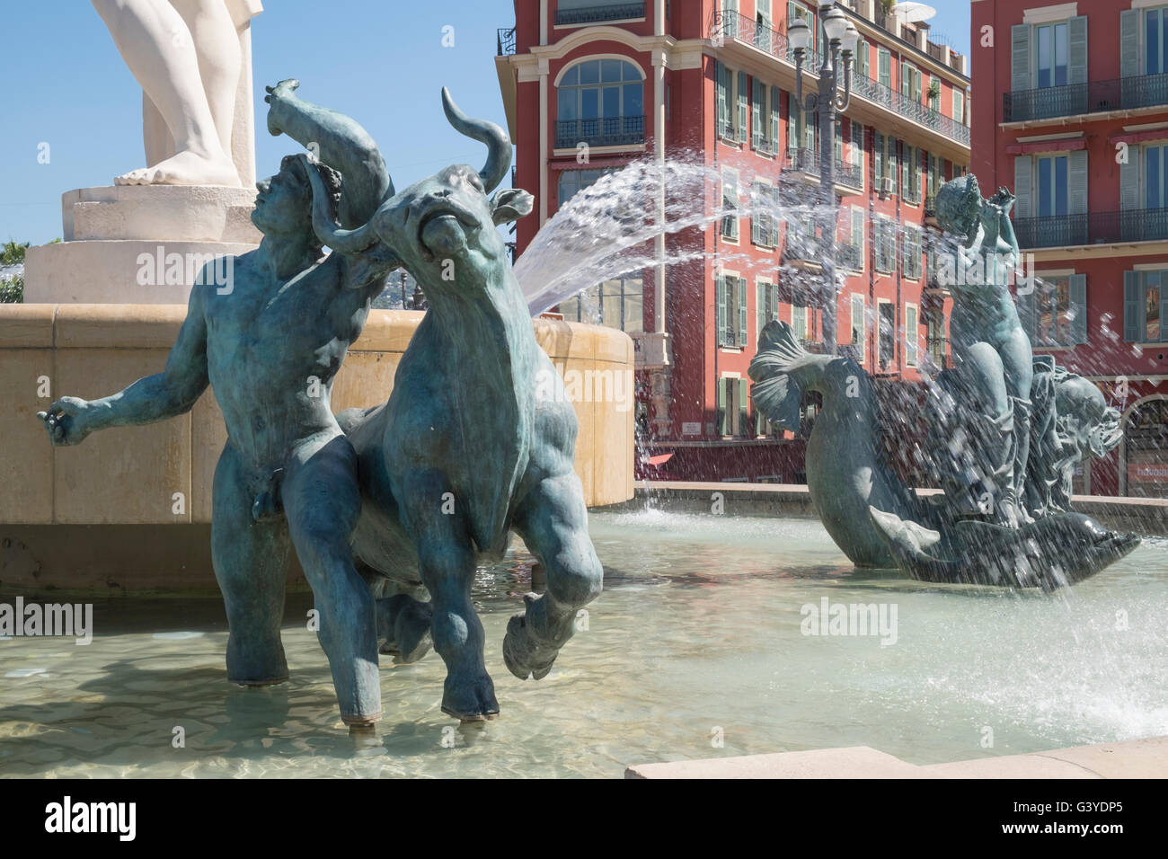 Fountain in Centre-ville de Nice, Nice city center France Garden Albert ...