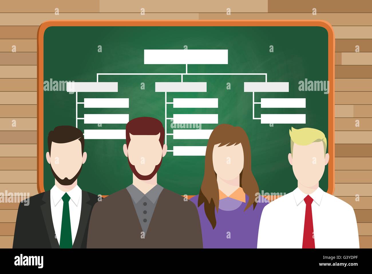 Organizational chart infographic business flowchart Stock Vector Images ...