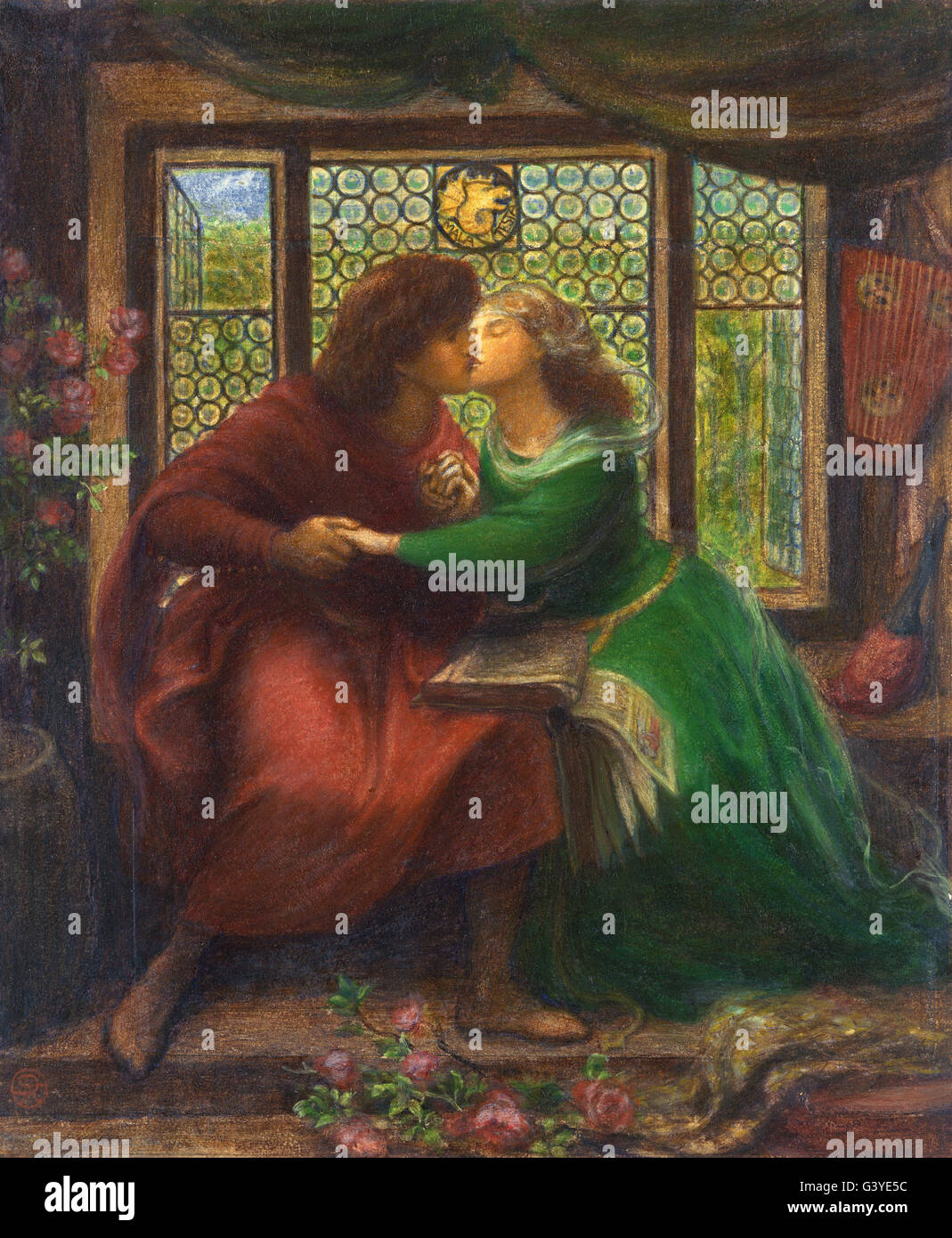Dante Gabriel Rossetti - Paolo and Francesca da Rimini Stock Photo - Alamy