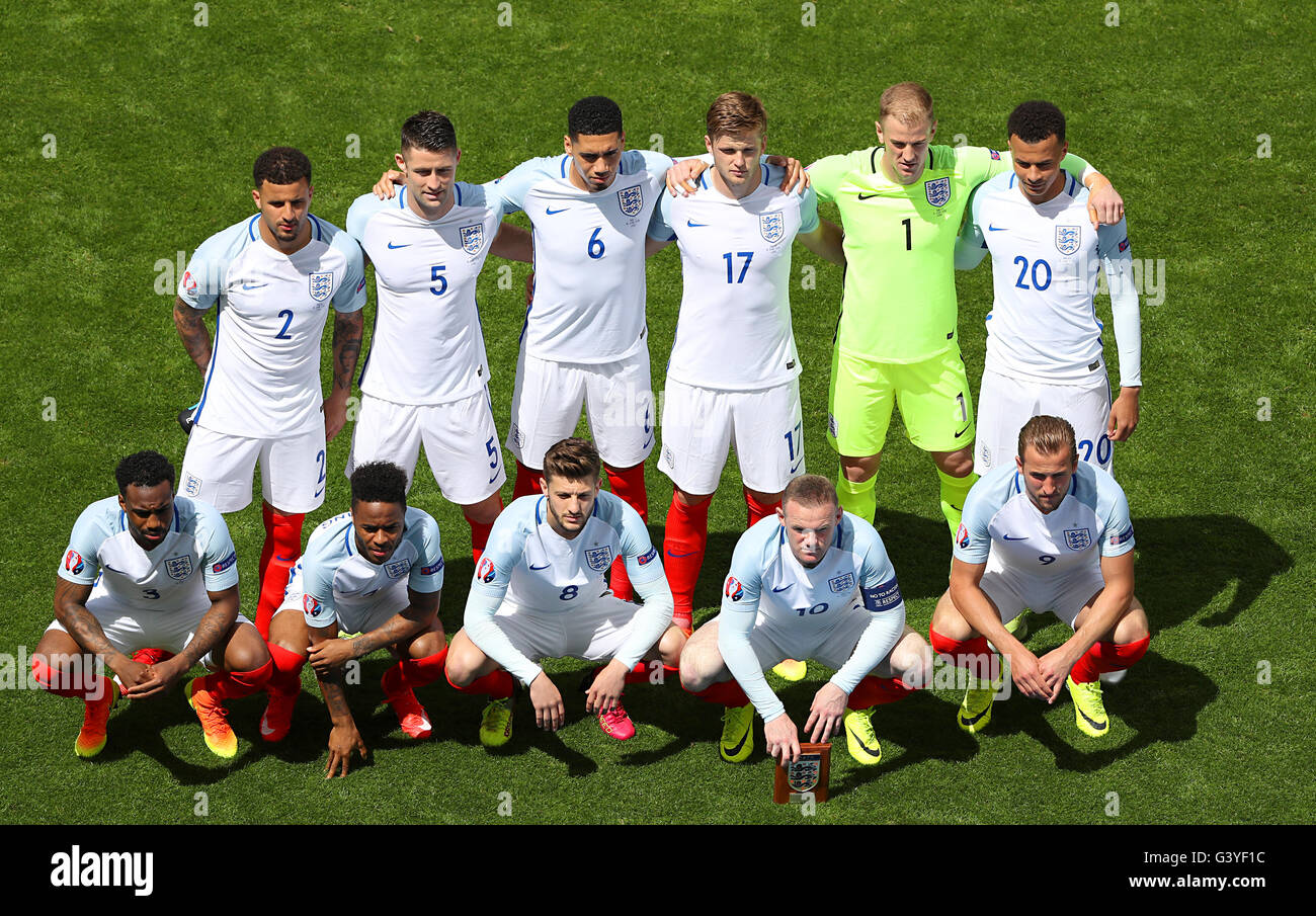 England team group top row left to right kyle walker hi-res stock ...