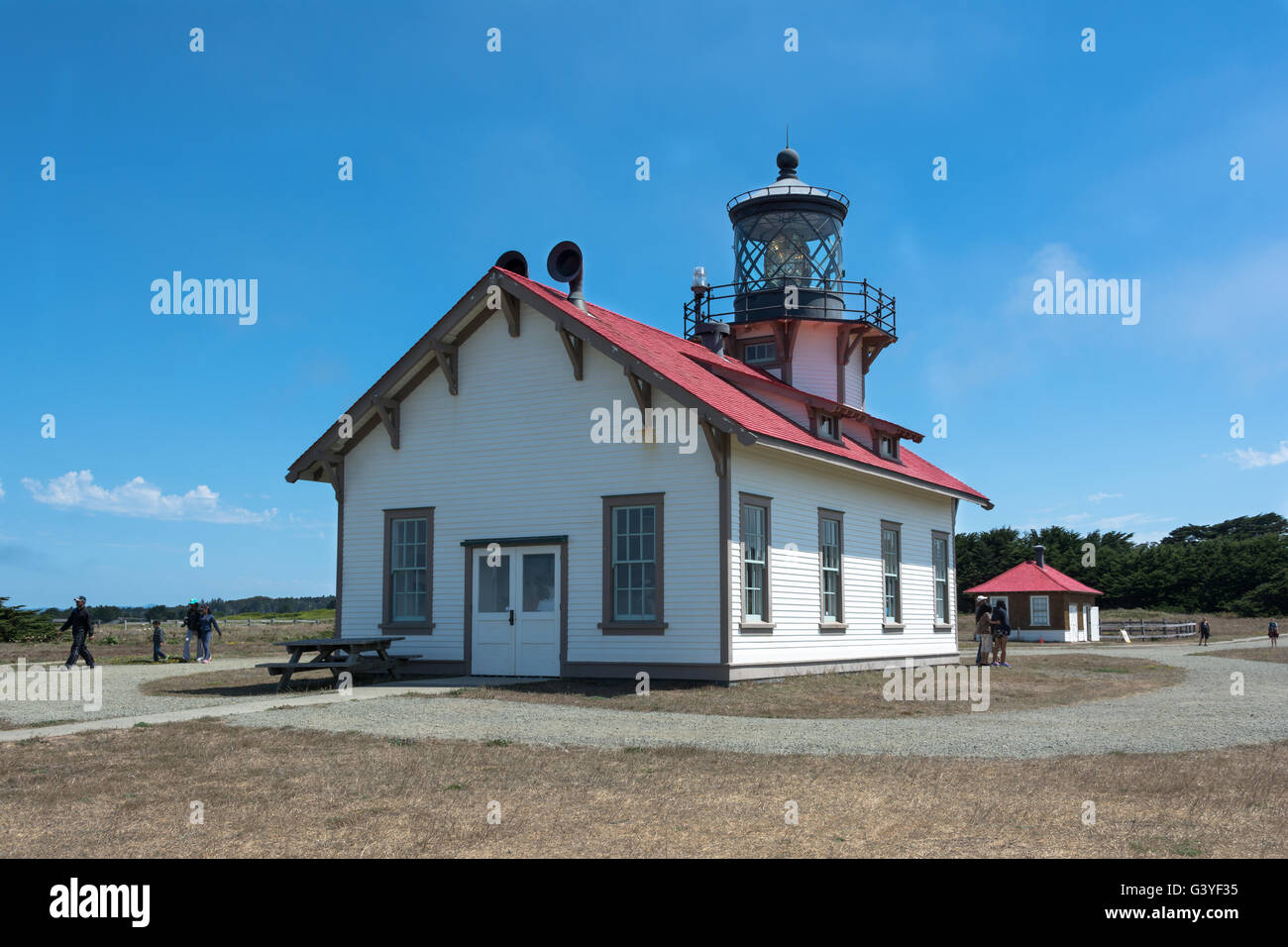 Point Cabrillo Lighthouse, Fort Bragg, California Stock Photo - Alamy