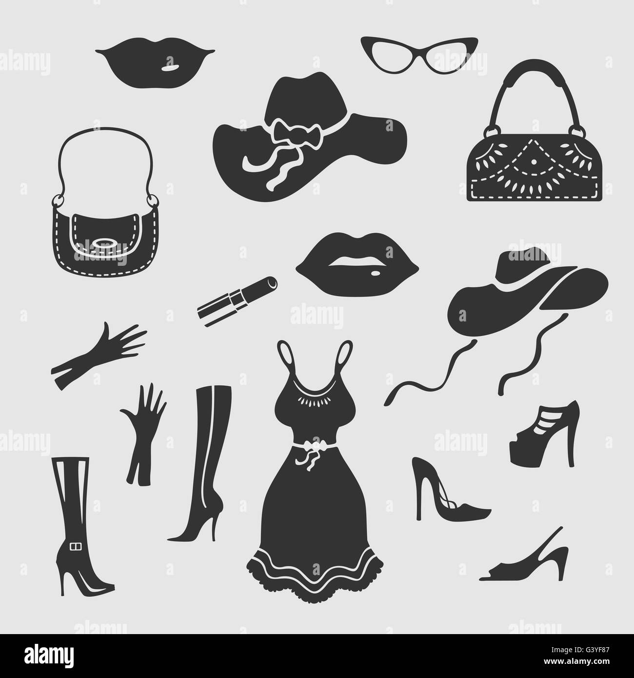 Women Things Vector Symbol Stock Vector Image & Art - Alamy