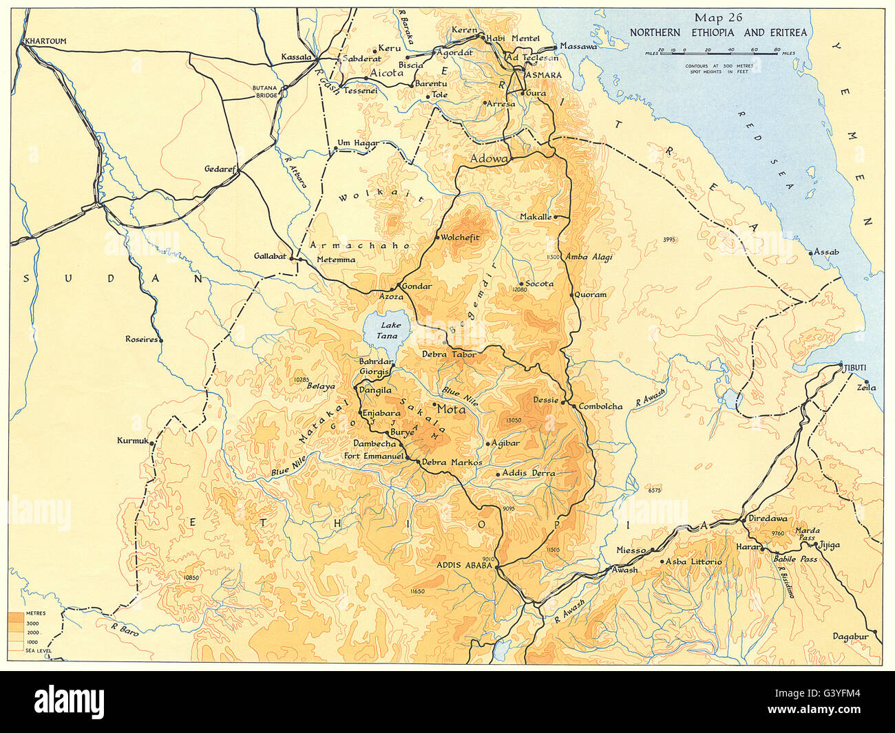 ETHIOPIA: Advance Addis Ababa; Somalia; Gojjam: Northern & Eritrea. WW2 ...