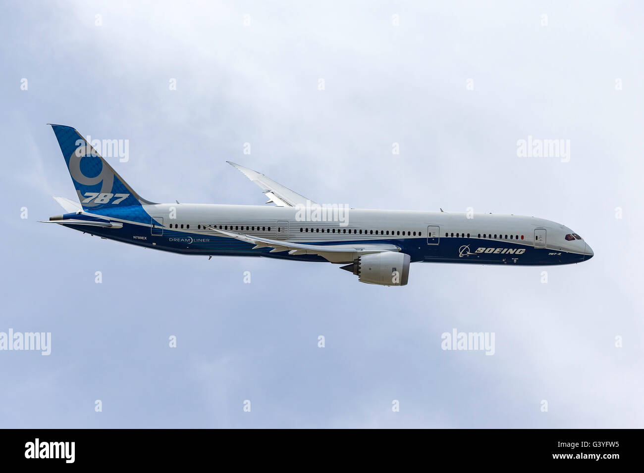 Boeing 787-9 “Dreamliner” commercial airline aircraft N789EX displaying ...