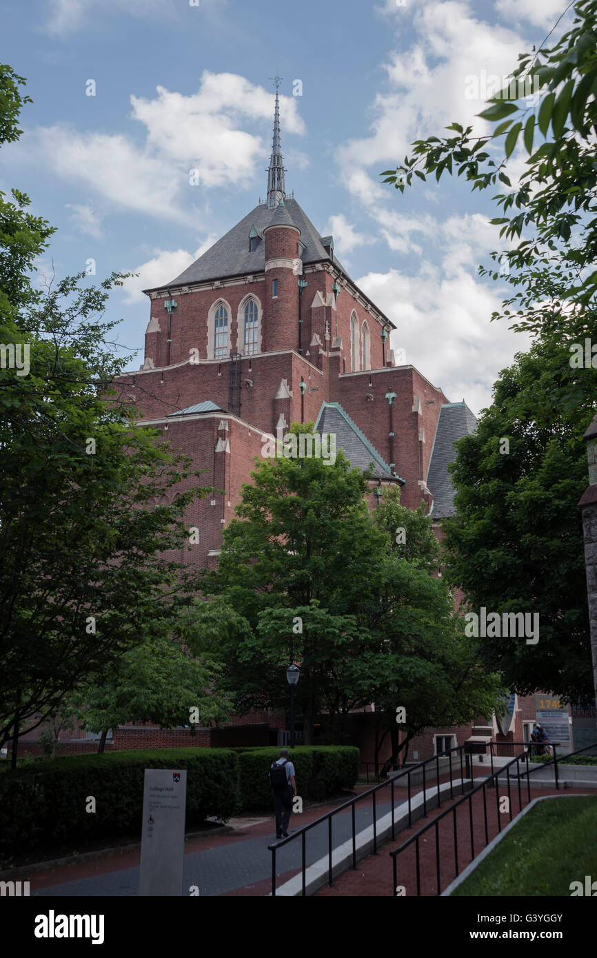 Irvine Auditorium view from campus, University of Pennsylvania ...