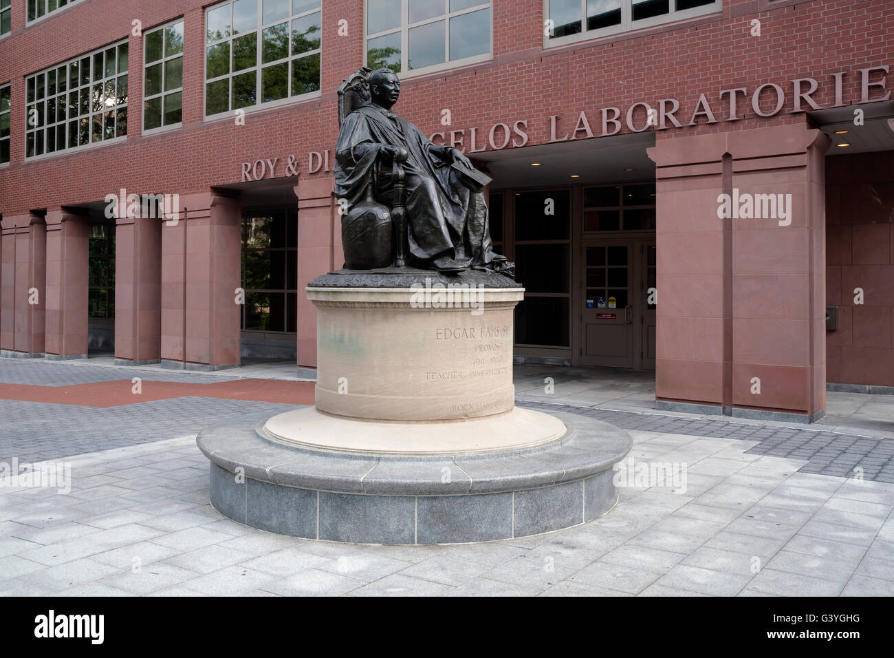 Statue of Edgar Fahs Smith teacher, investigator, University of ...