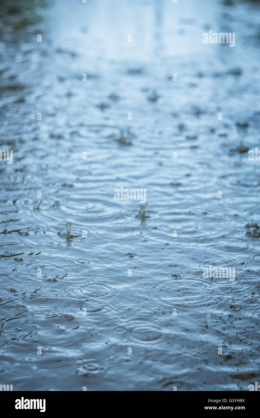 Raindrop ripples hi-res stock photography and images - Alamy