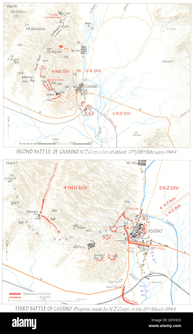 Map italy 1944 hi-res stock photography and images - Alamy