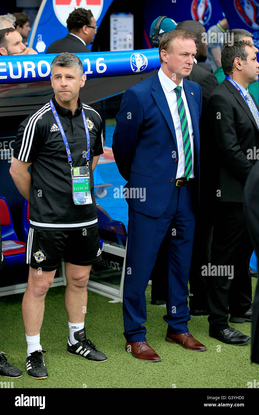 Northern Ireland manager Michael O'Neill during the UEFA Euro 2016 ...