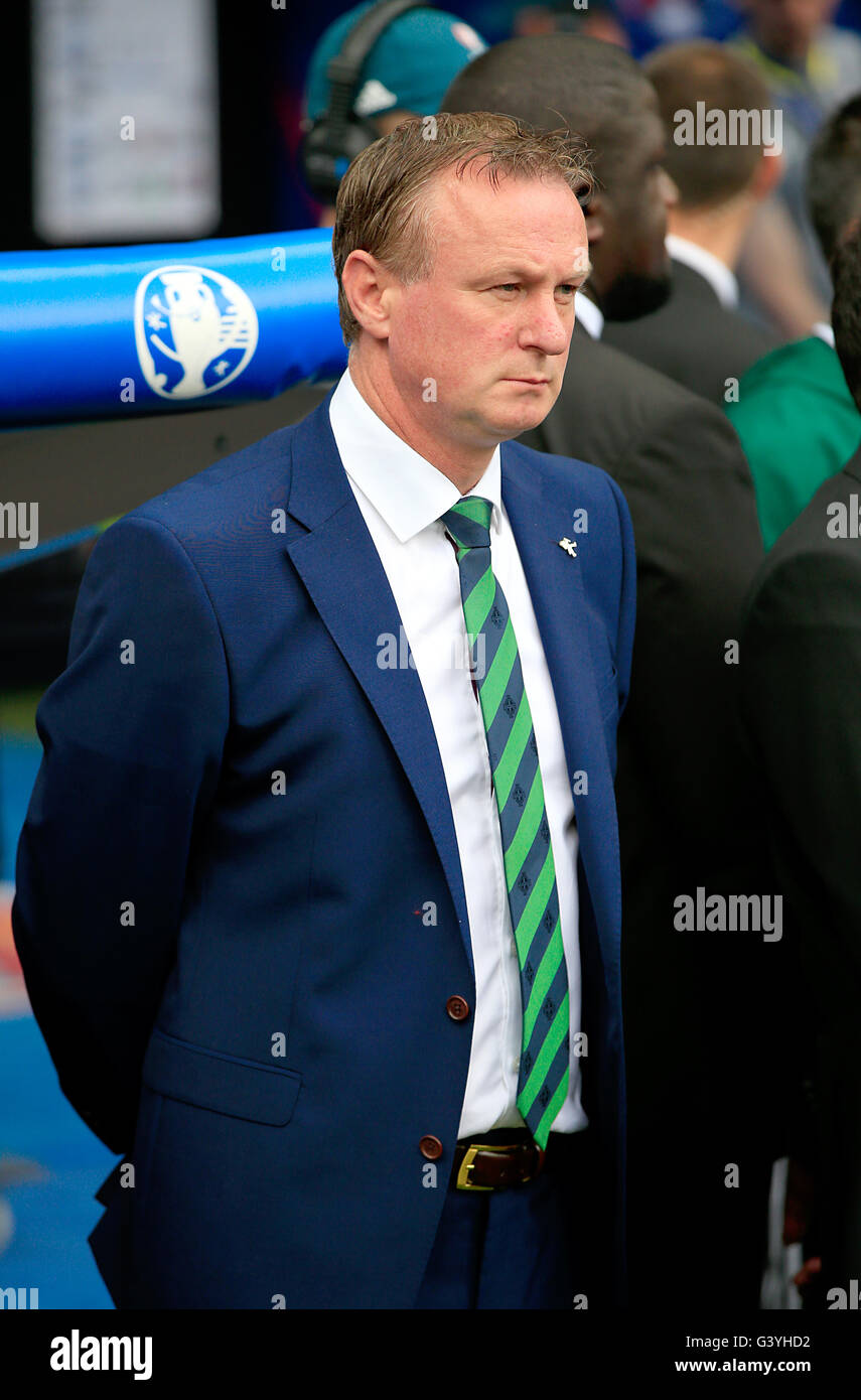 Northern Ireland manager Michael O'Neill during the UEFA Euro 2016 ...