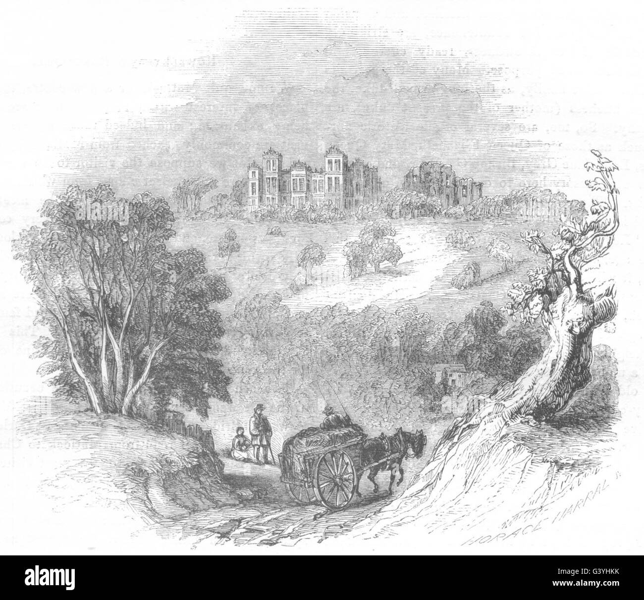Hardwick hall 19th century hi-res stock photography and images - Alamy