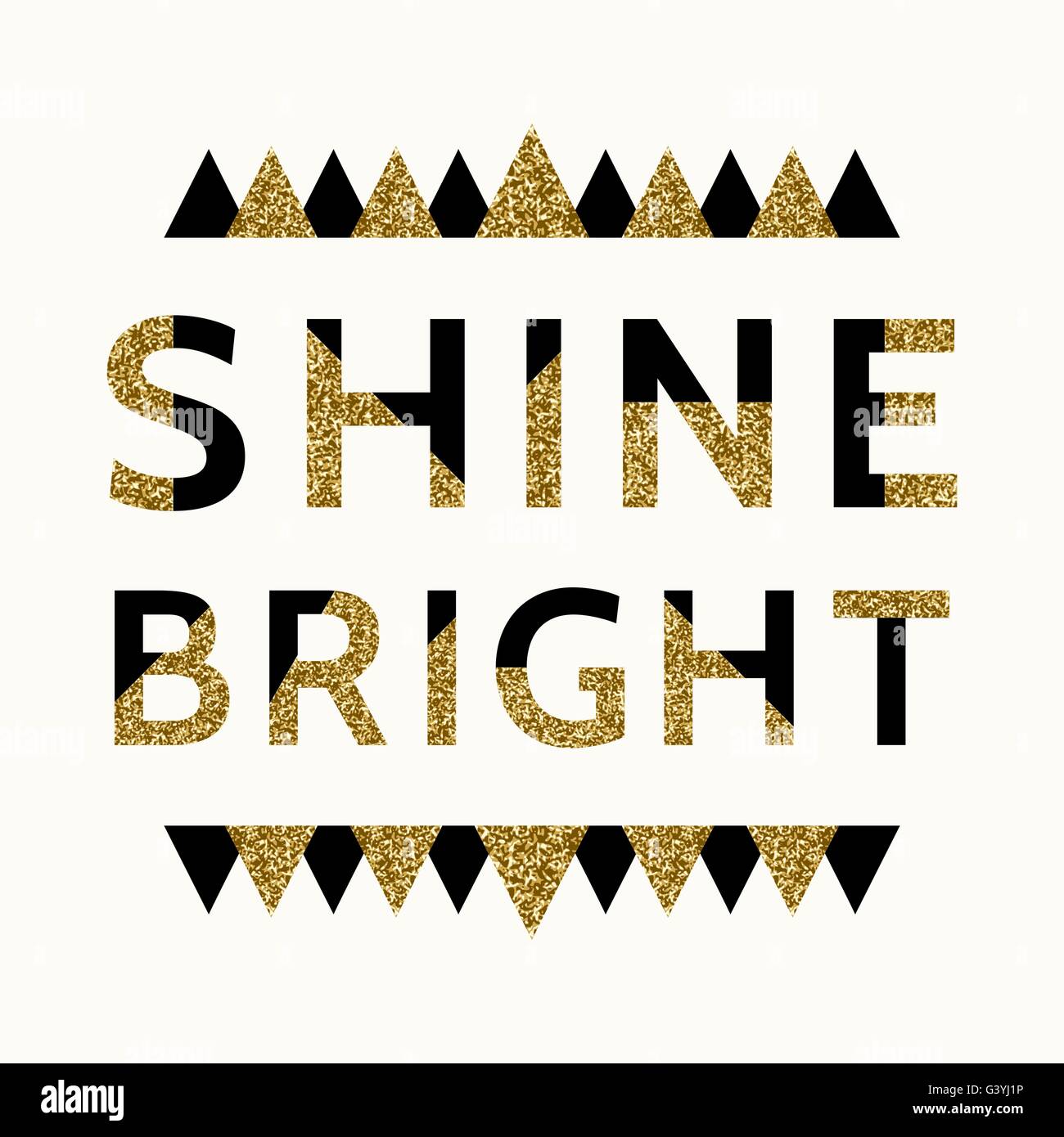 "Shine Bright" - motivational quote poster with modern and stylish ...