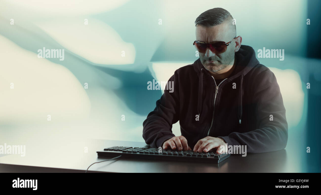 Hacker cybercrime futuristic conception Stock Photo - Alamy