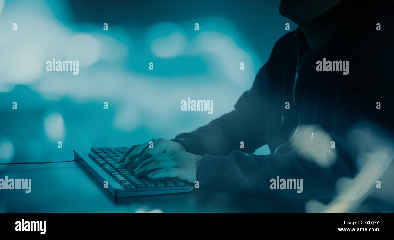 Man programmer working Stock Photo - Alamy