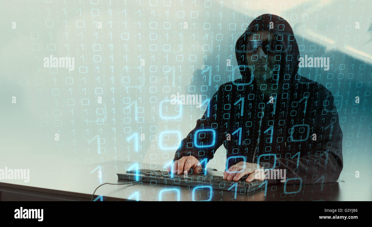 Cyber crime attack on bank Stock Photo - Alamy