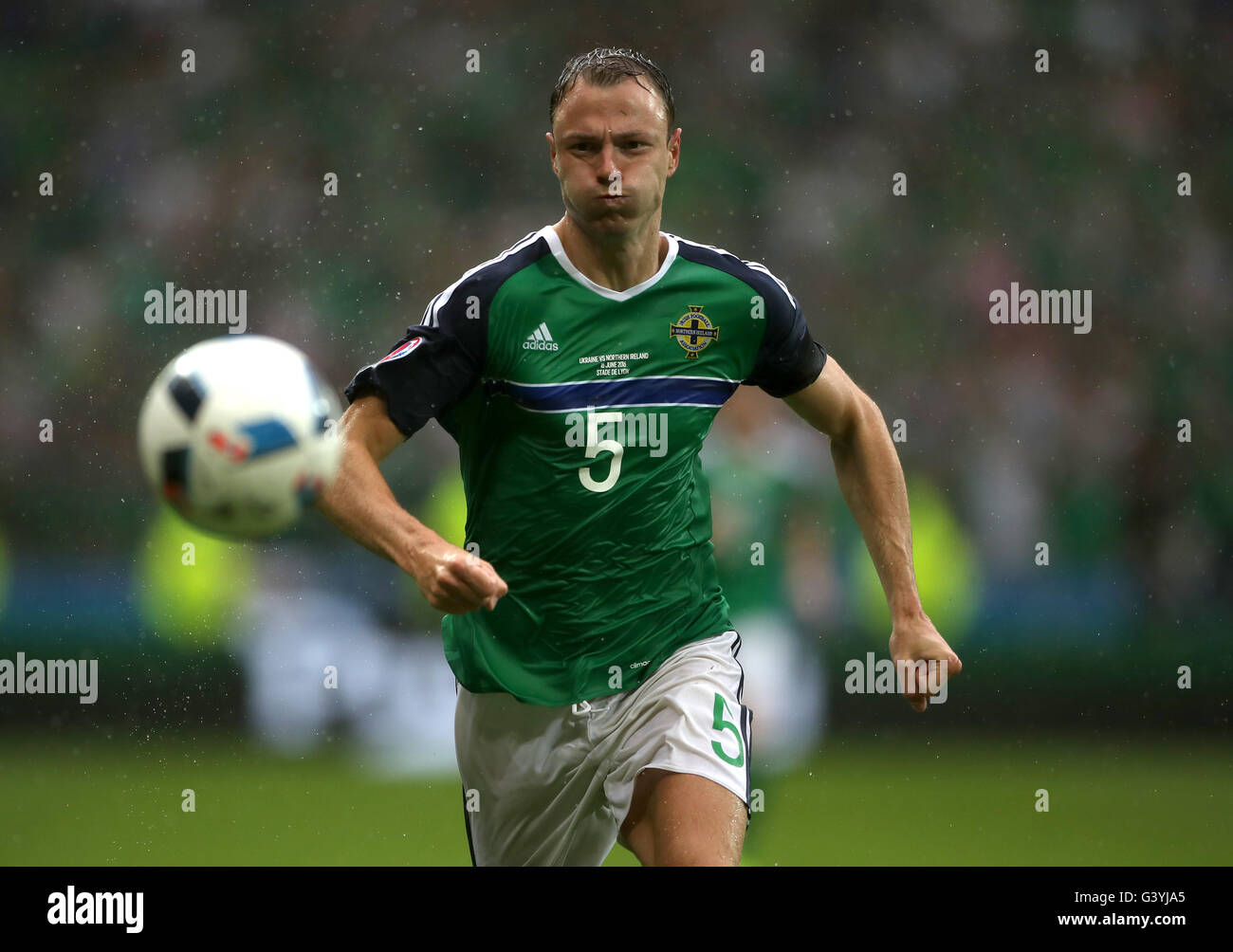 Northern Ireland's Johnny Evans in action during the UEFA Euro 2016 ...