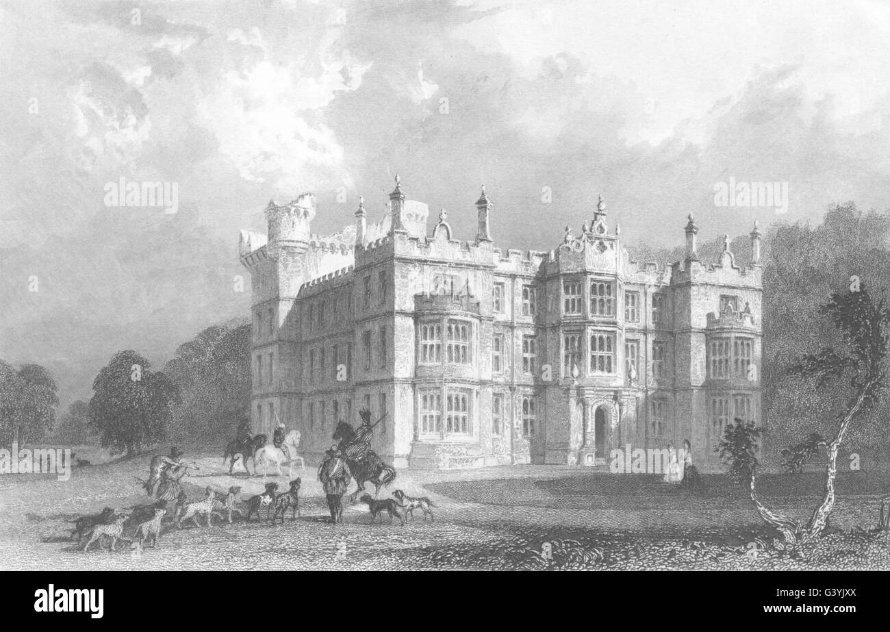 Chipchase castle Black and White Stock Photos & Images - Alamy