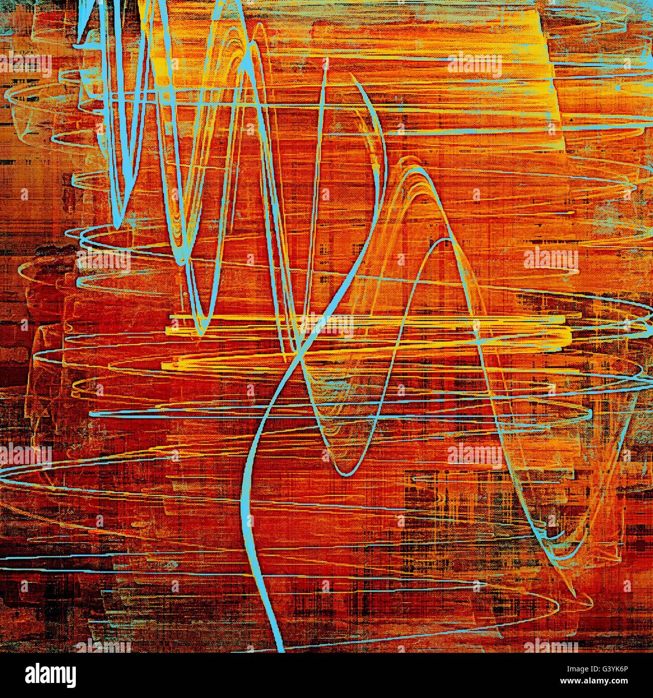 Damaged retro texture with grunge style elements and different color ...