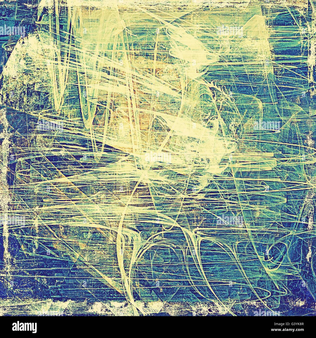 Damaged retro texture with grunge style elements and different color ...