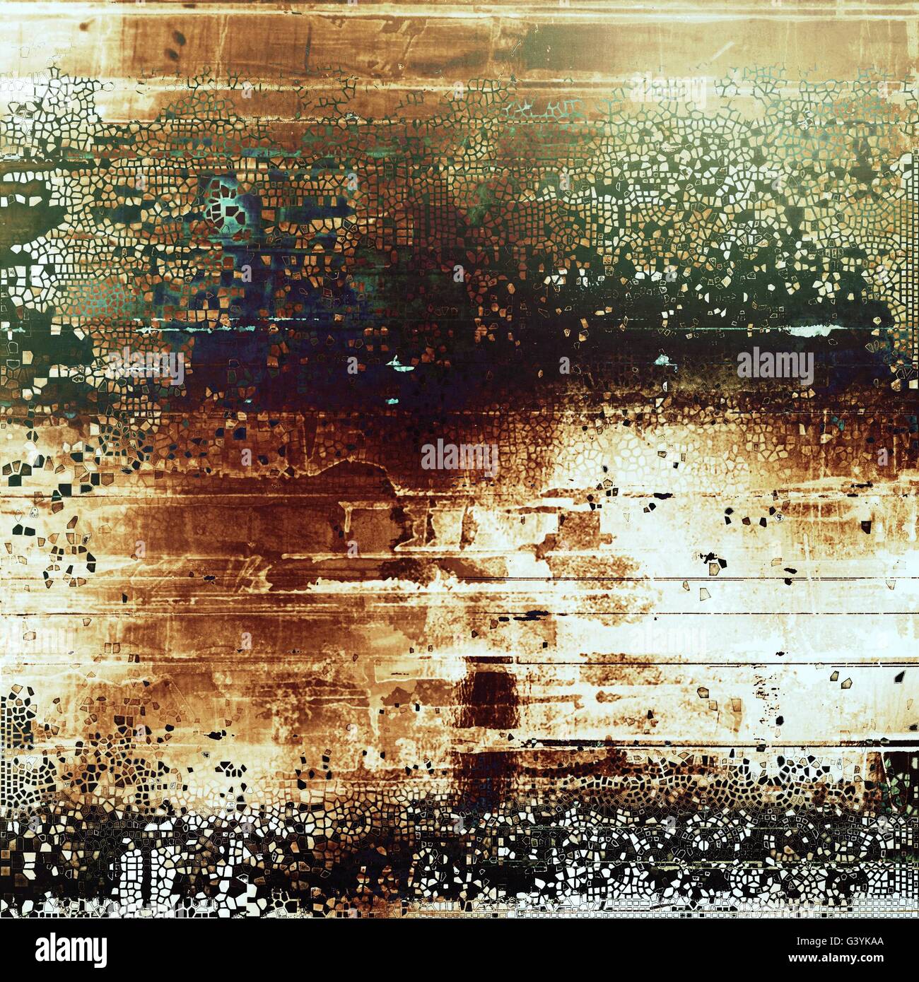 Rough textured backdrop, abstract vintage background with different ...