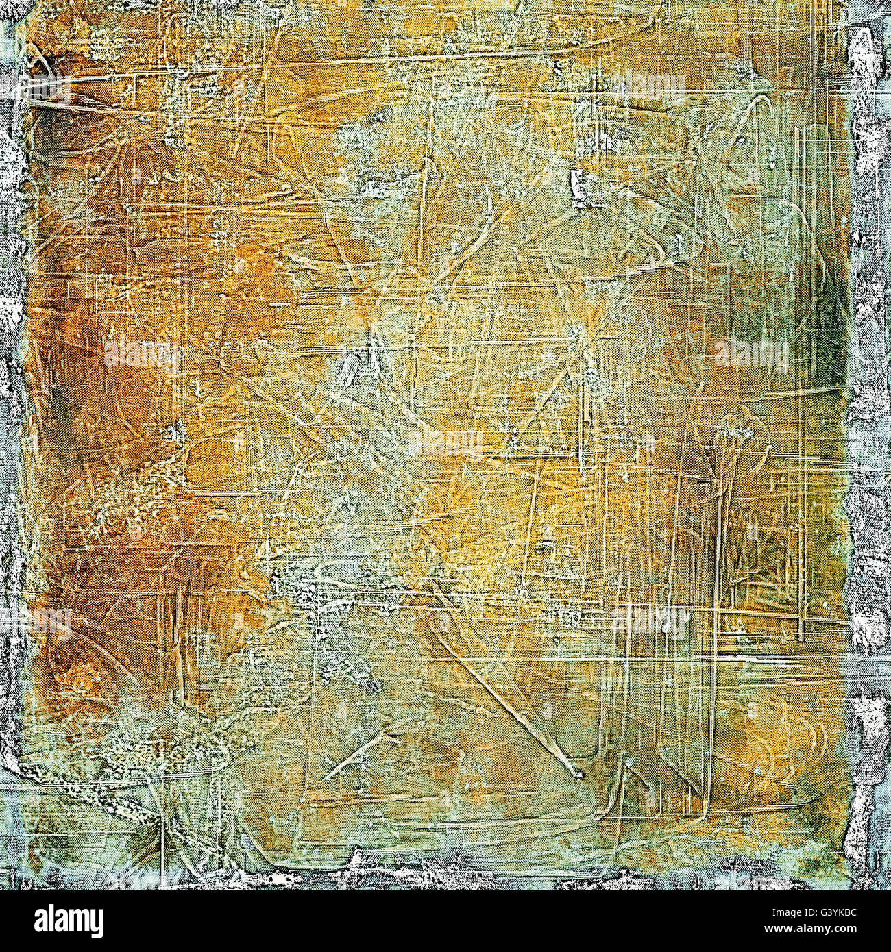 Damaged retro texture with grunge style elements and different color ...