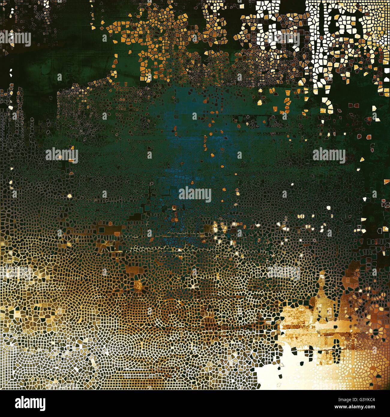 Retro style abstract background, aged graphic texture with different ...