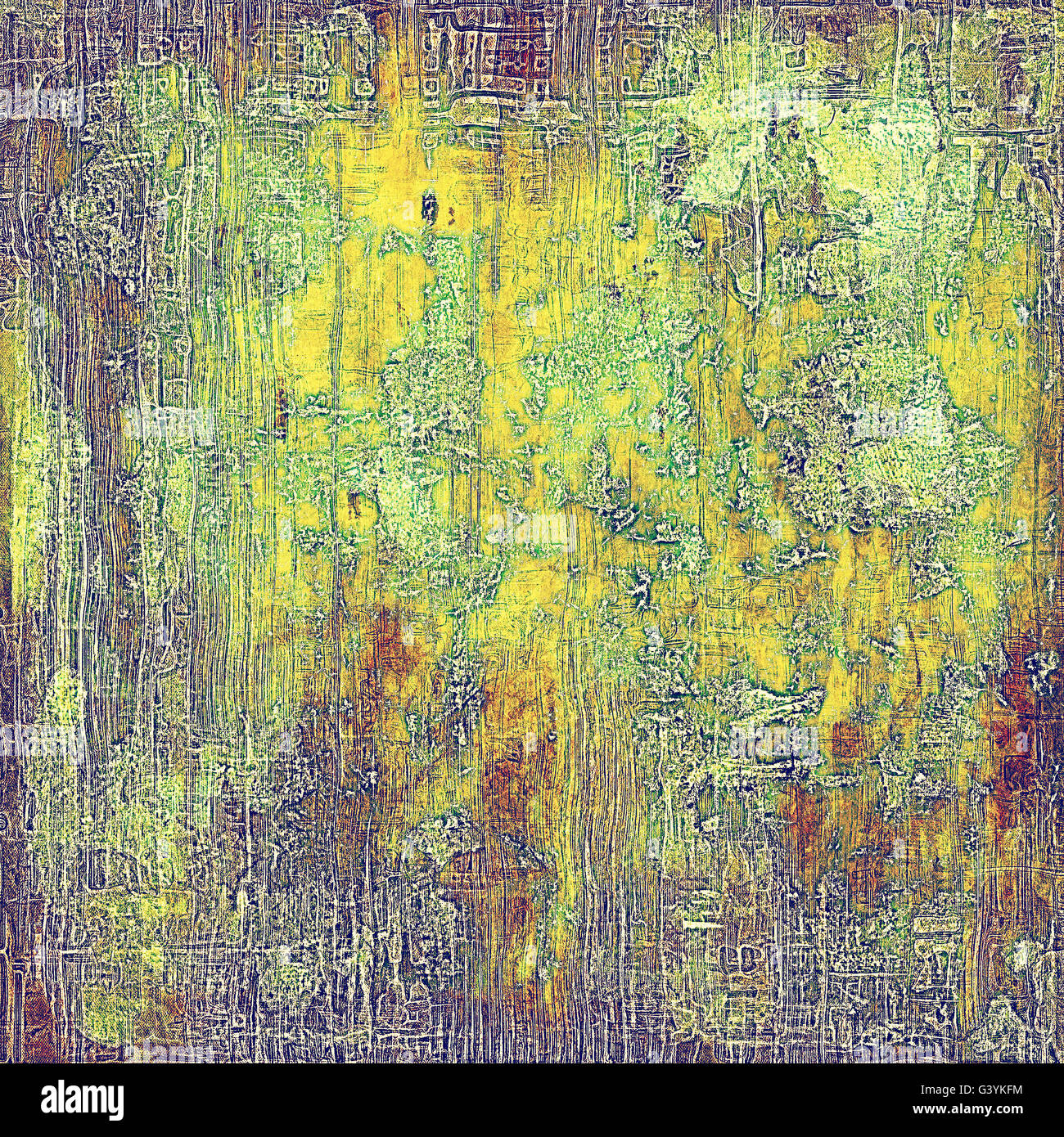 Retro style abstract background, aged graphic texture with different ...