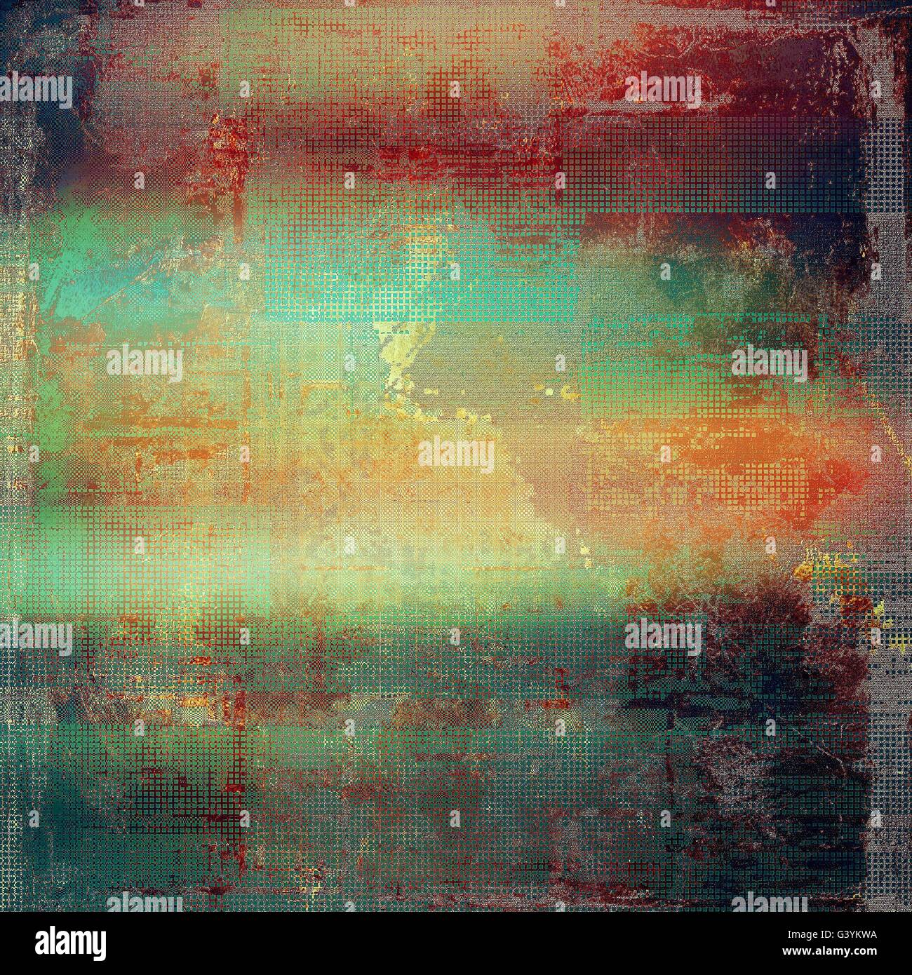 Vintage and retro design elements on faded grunge background. With ...