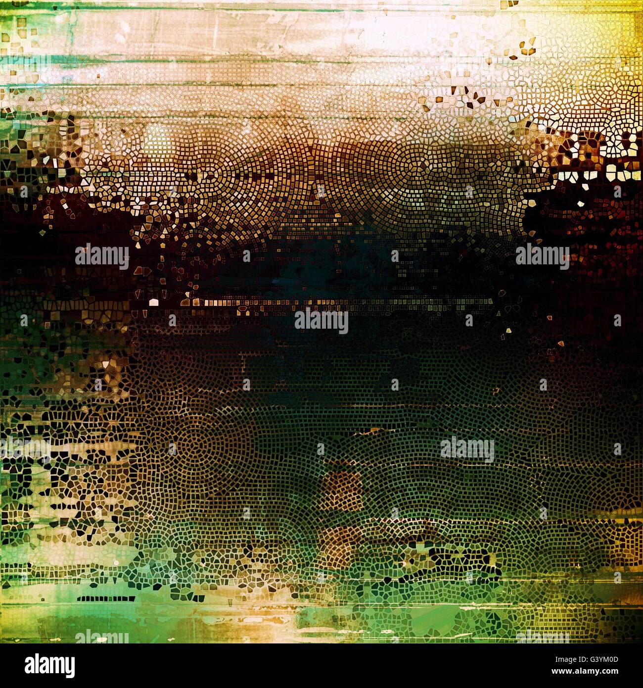 Retro colorful background or creative old style texture with different ...