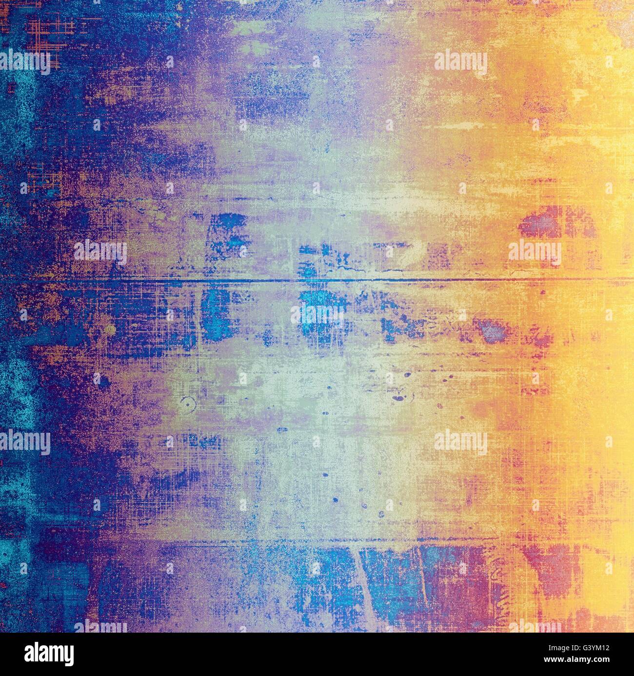 Old style distressed vintage background or texture. With different ...