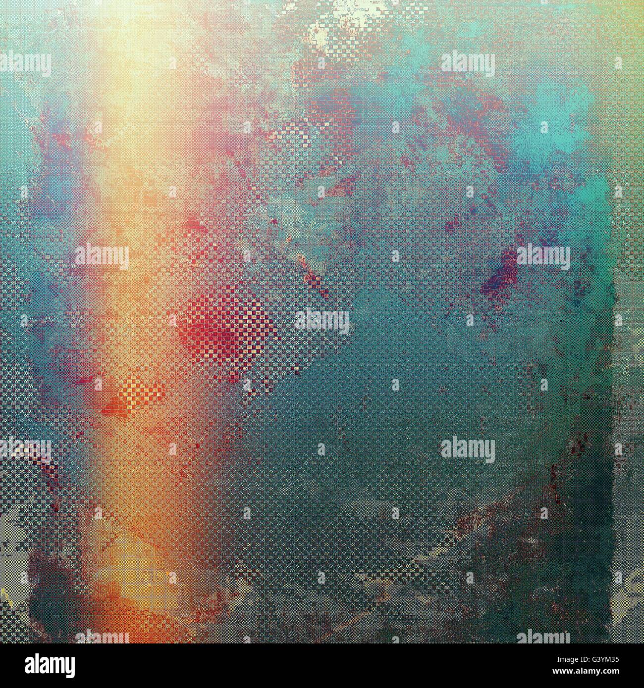 Old style distressed vintage background or texture. With different ...