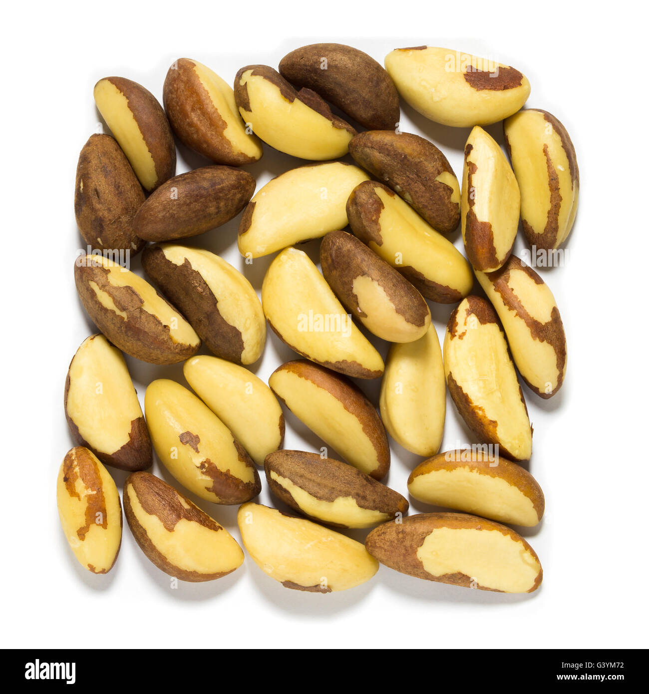 Bunch of Nuts in square shape. Brazilian Nuts Stock Photo - Alamy