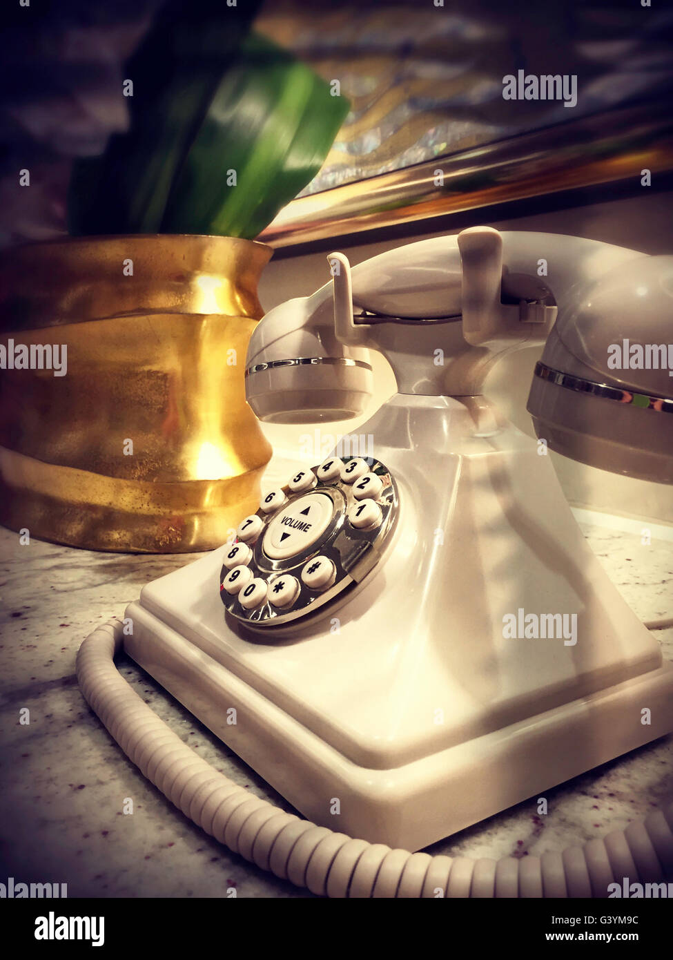 Push Button House Phone in Lobby of The Lotte New York Palace Hotel ...