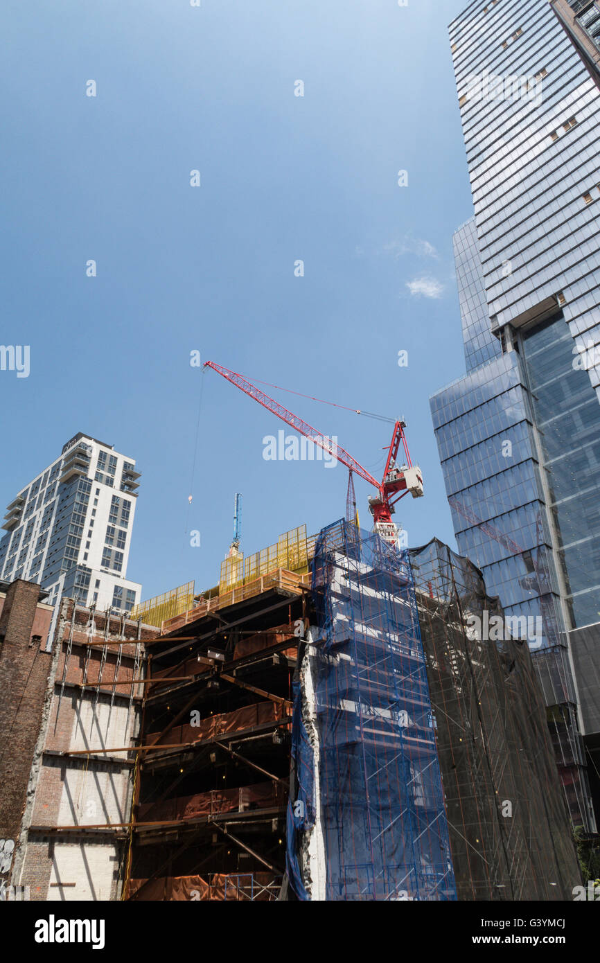 Hudson Yards Skyscraper Construction, NYC, USA Stock Photo - Alamy