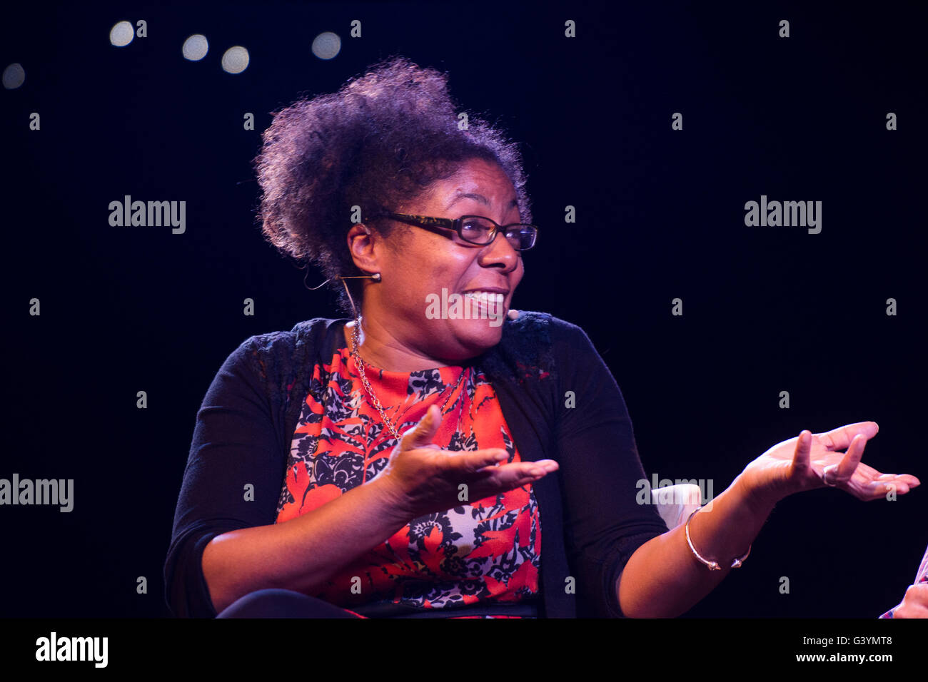 Patrice Lawrence, writer, novelist, Young Adult fiction, at The Hay ...