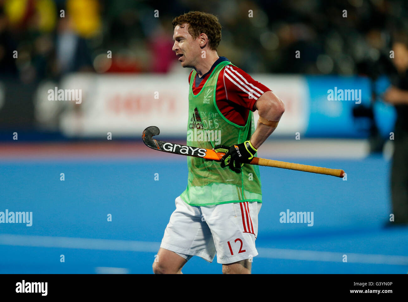 Great Britain's Michael Hoare looks dejected after the pool stage match ...