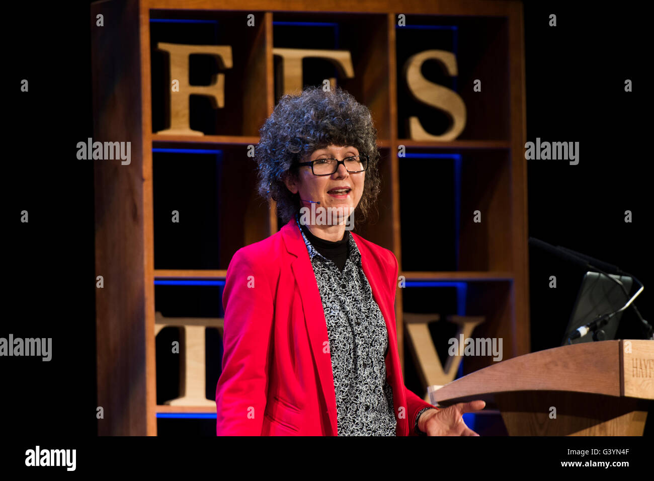 CAROLINE LAWRENCE, childrens writer and classical historian, at the Hay ...