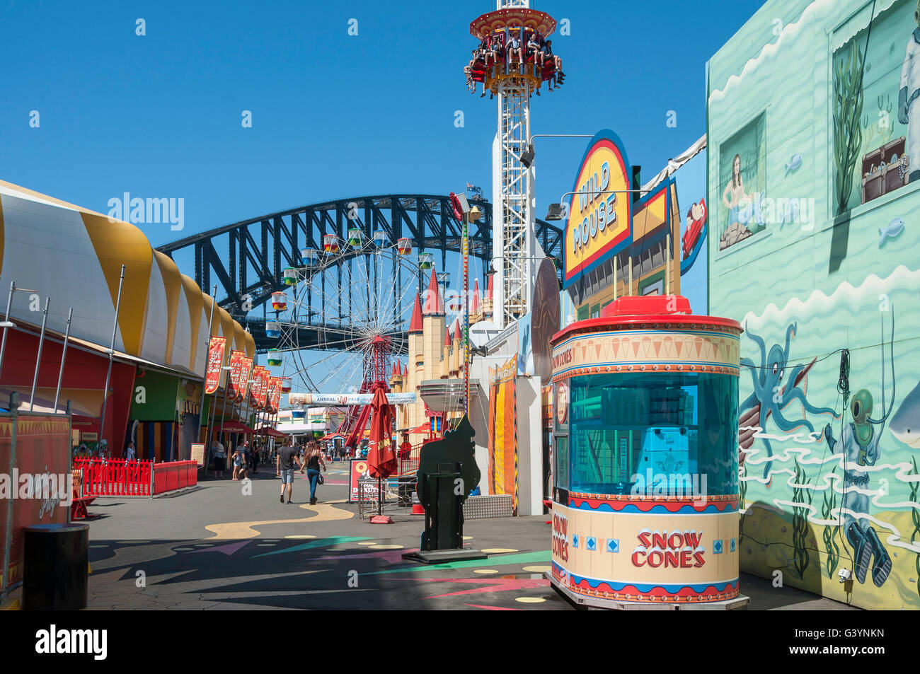 Luna park rides hi-res stock photography and images - Alamy