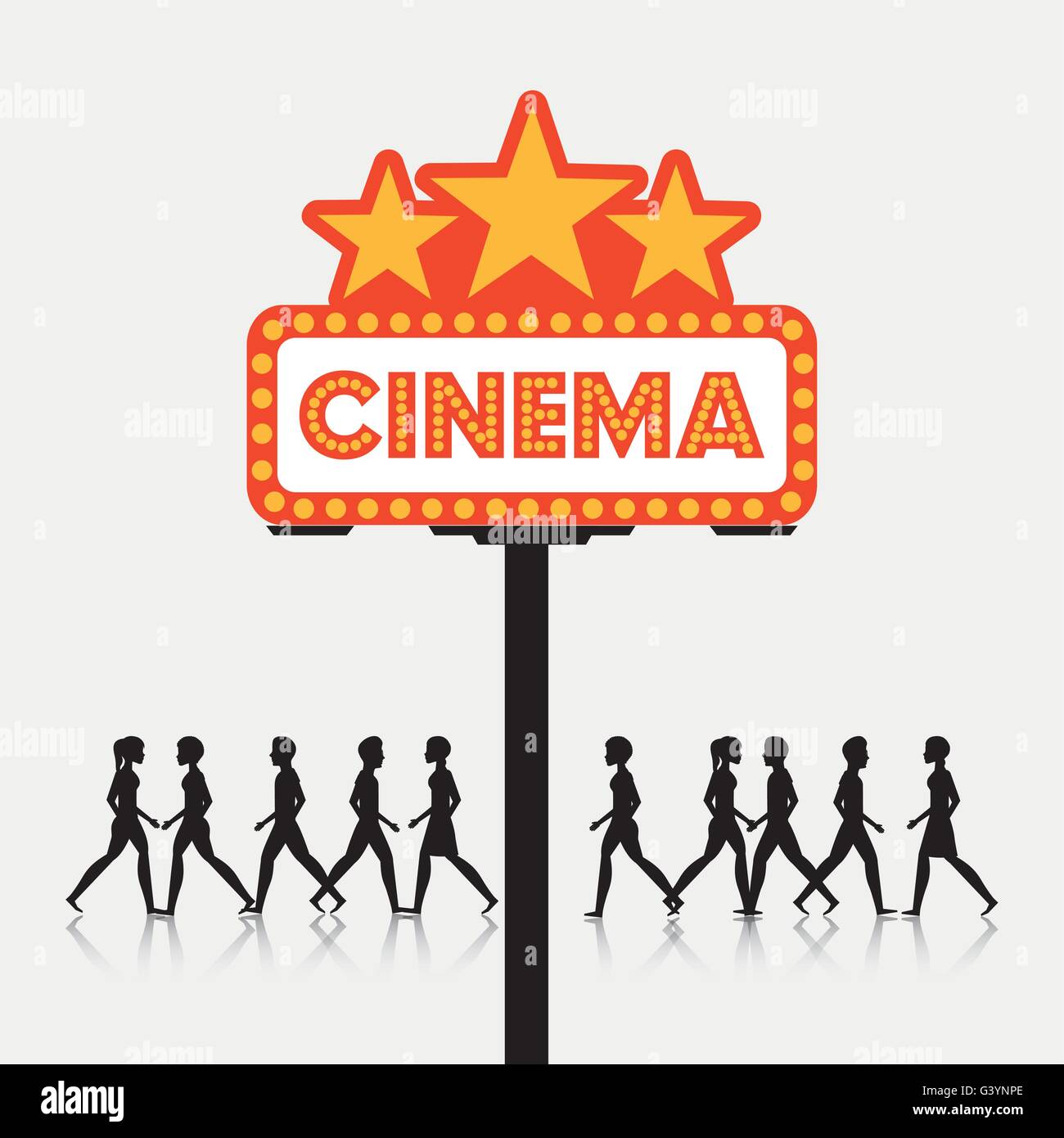cinema entertainment design Stock Vector Image & Art - Alamy