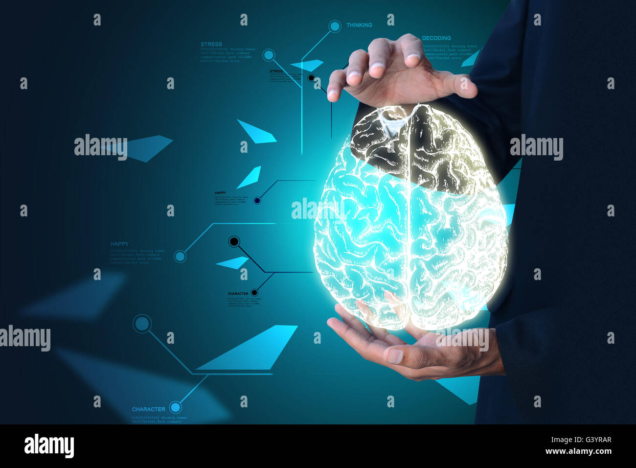 Mri scan brain color hi-res stock photography and images - Alamy